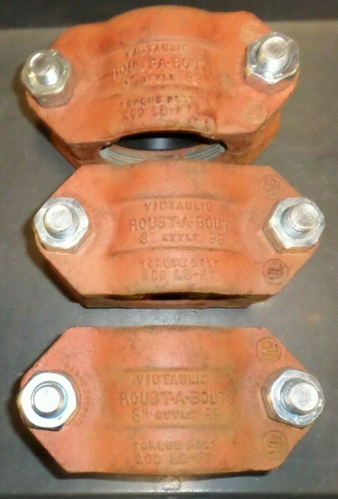 Lot of 3, Victaulic 3″ Style 99 Roust-A-Bout Coupling – Northwest Mine ...