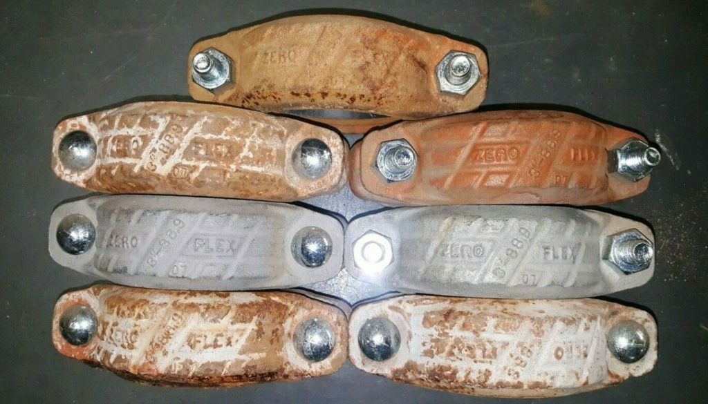 Lot of 7, Victaulic Style 07 3/88.9 Zero Flex Rigid Coupling ...
