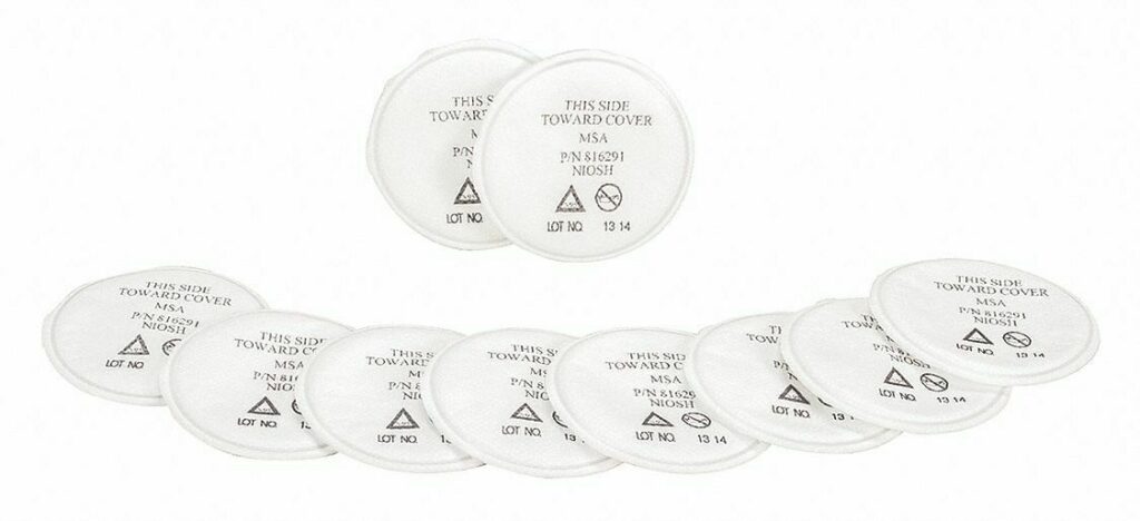 10 Pack of MSA 816662 Comfo Filter, Respirator Pre-Filter N95 ...