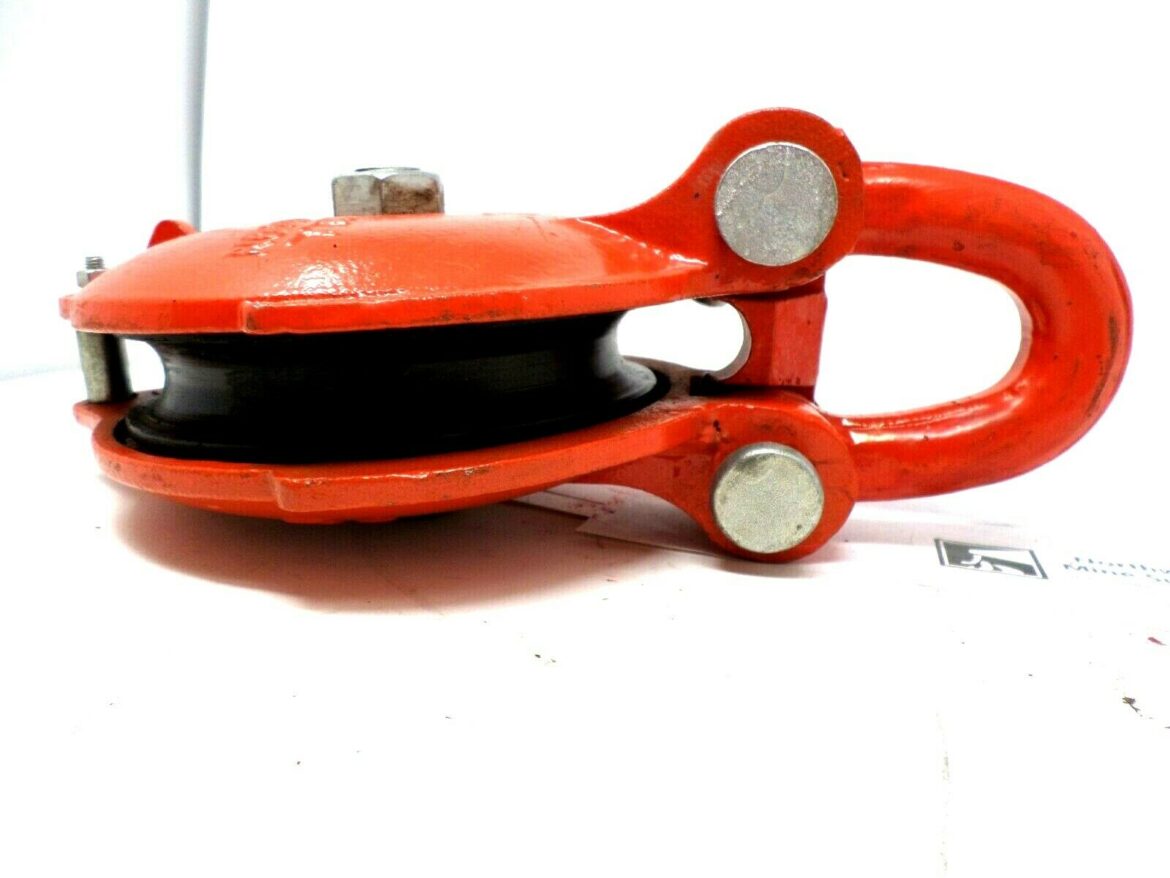 MPN YB5-Silver 5 Sheave Snatch Pulley Block - 1/2" Wire Rope, 4.5 Ton ...